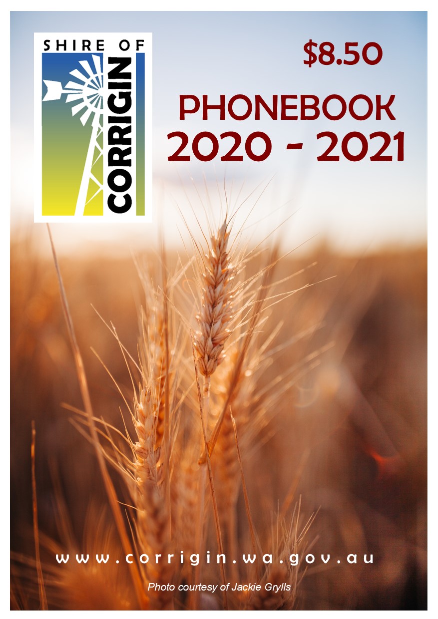 News Story - CORRIGIN 2020-2021 PHONEBOOK OUT NOW » Shire of Corrigin